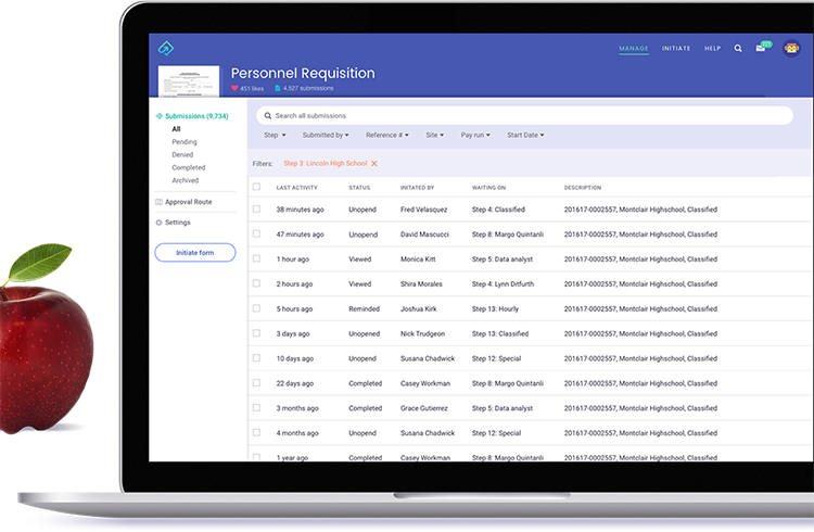 Online Forms and Workflow Routing for K-12 School Districts | Informed K12